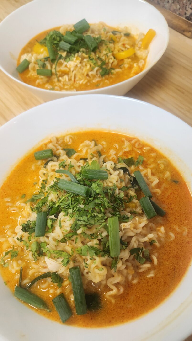 Red Curry Ramen: Deliciously Simple, Easy, and Budget Friendly - ya hungry?